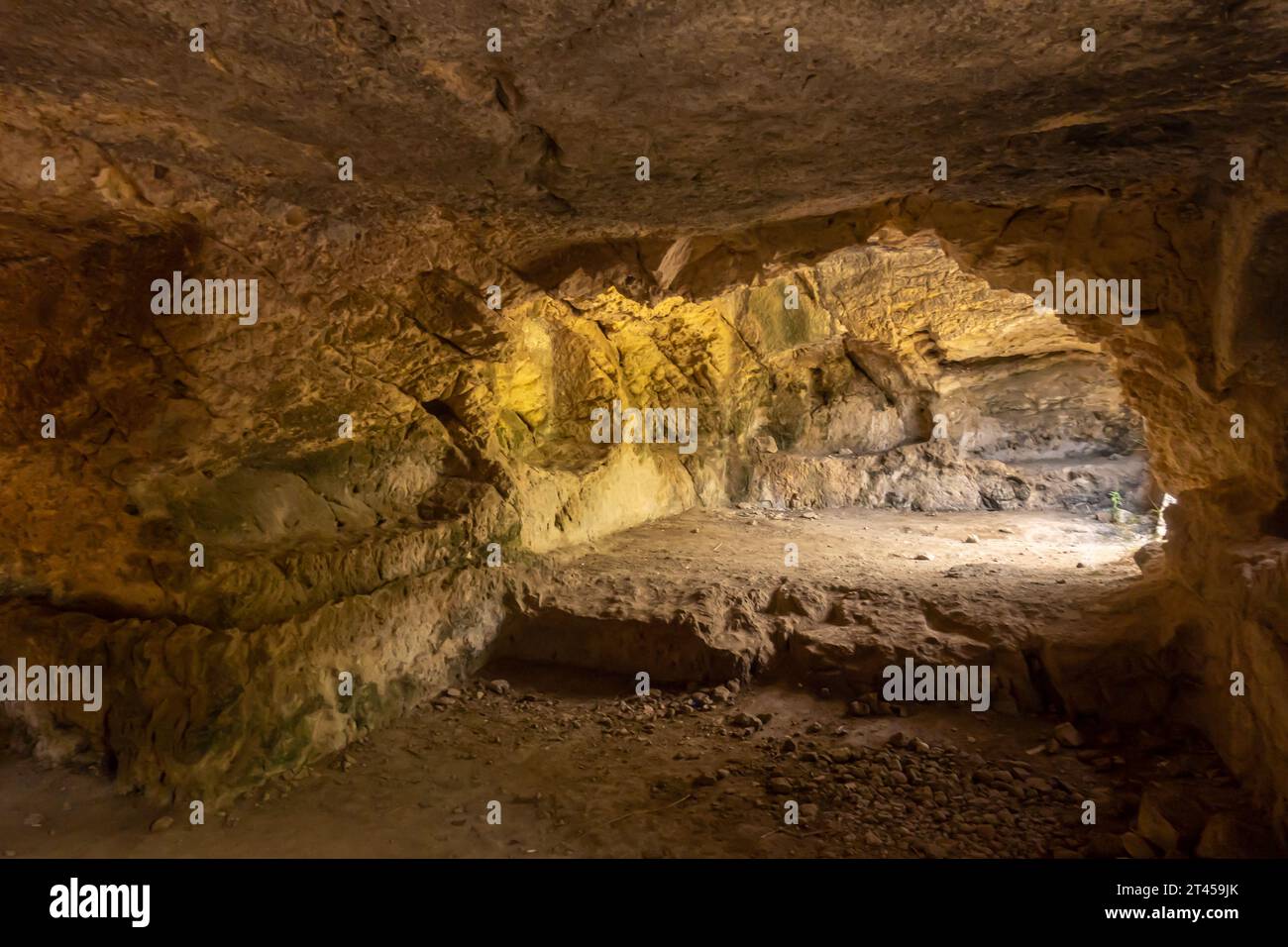 Besikli cave, Cradle Cave, landmark in Hatay, Turkey. Built in the 1st ...