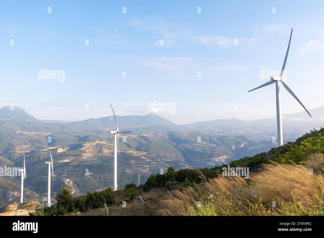 Wind turbine in Hatay Turkey Stock Photo - Alamy