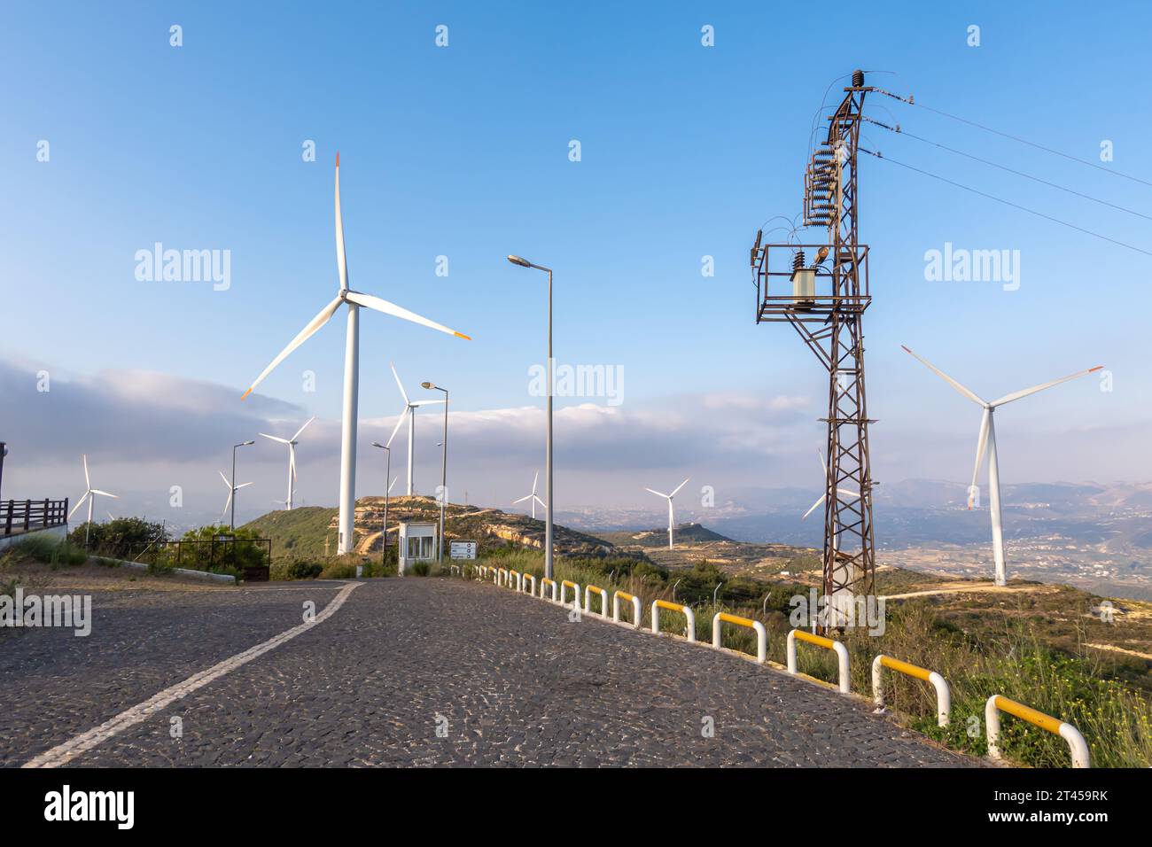 Wind turbine in Hatay Turkey Stock Photo - Alamy