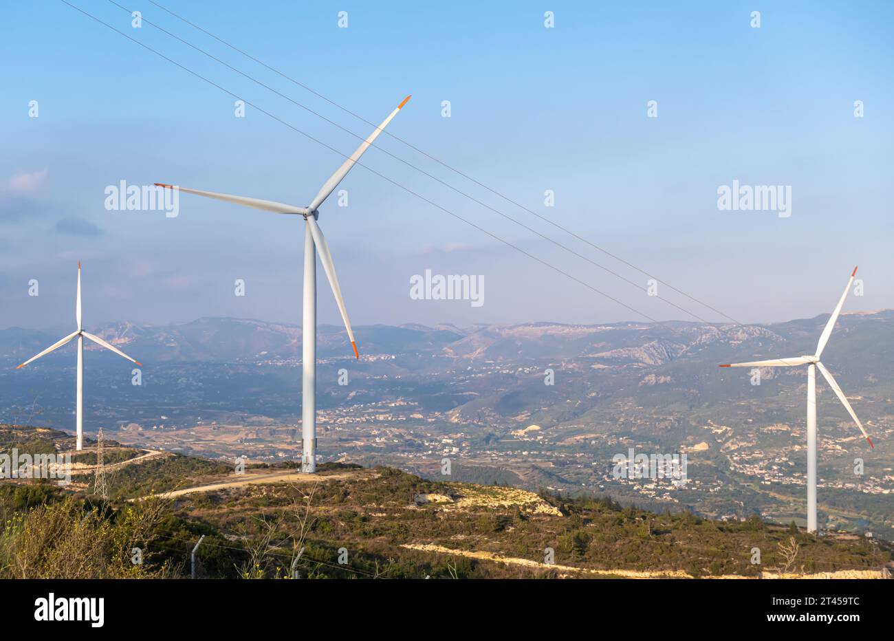 Wind turbine in Hatay Turkey Stock Photo - Alamy