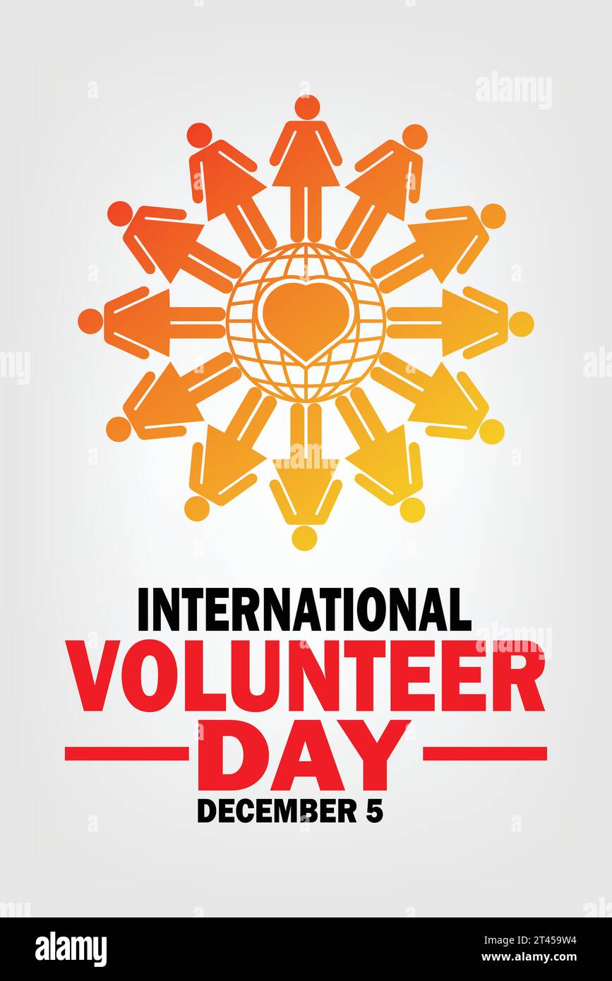 International Volunteer day Vector illustration. December 5. Design ...