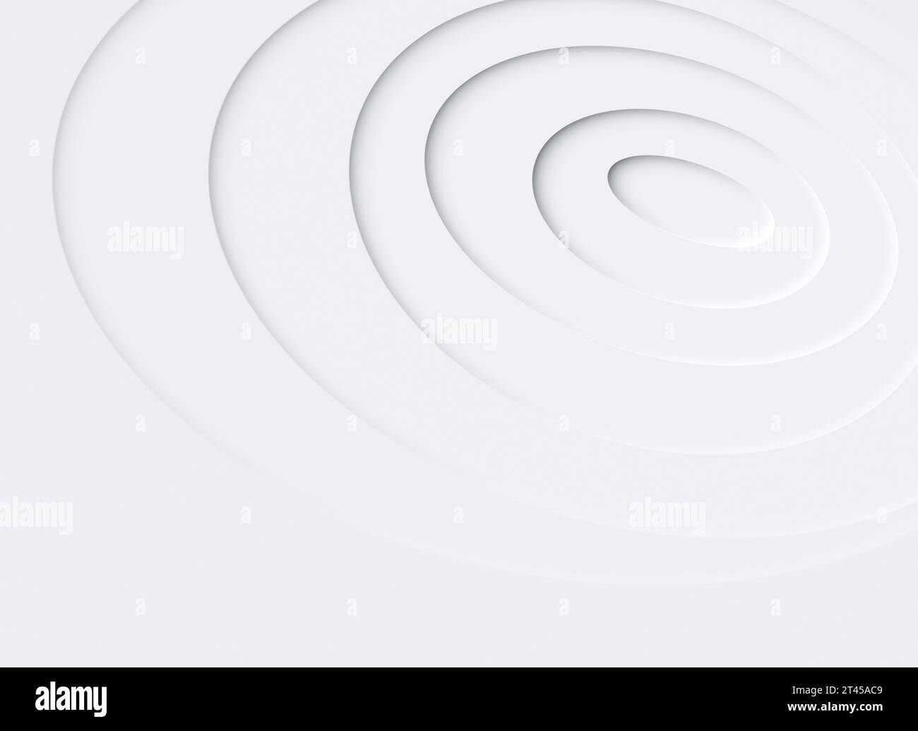 Abstract background of layered white circles with 3d effect. Abstract ...