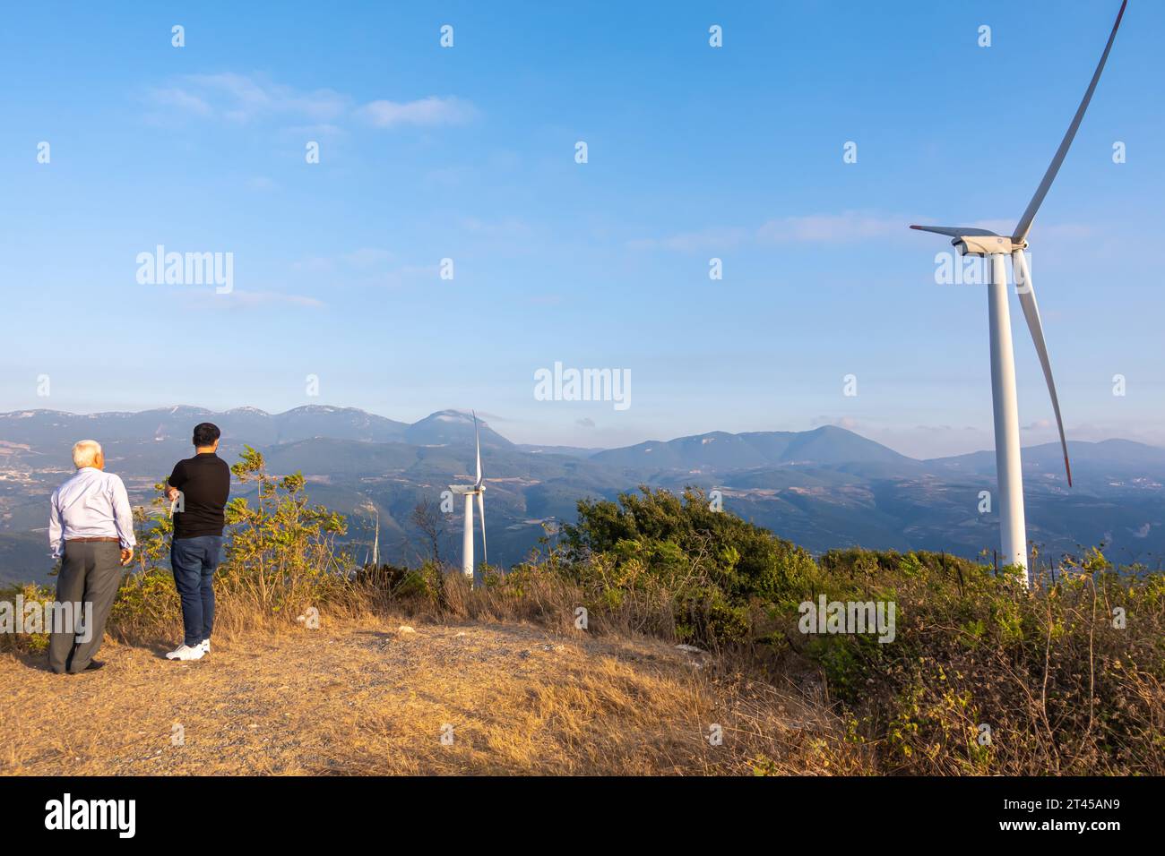 Wind turbine in Hatay Turkey Stock Photo - Alamy
