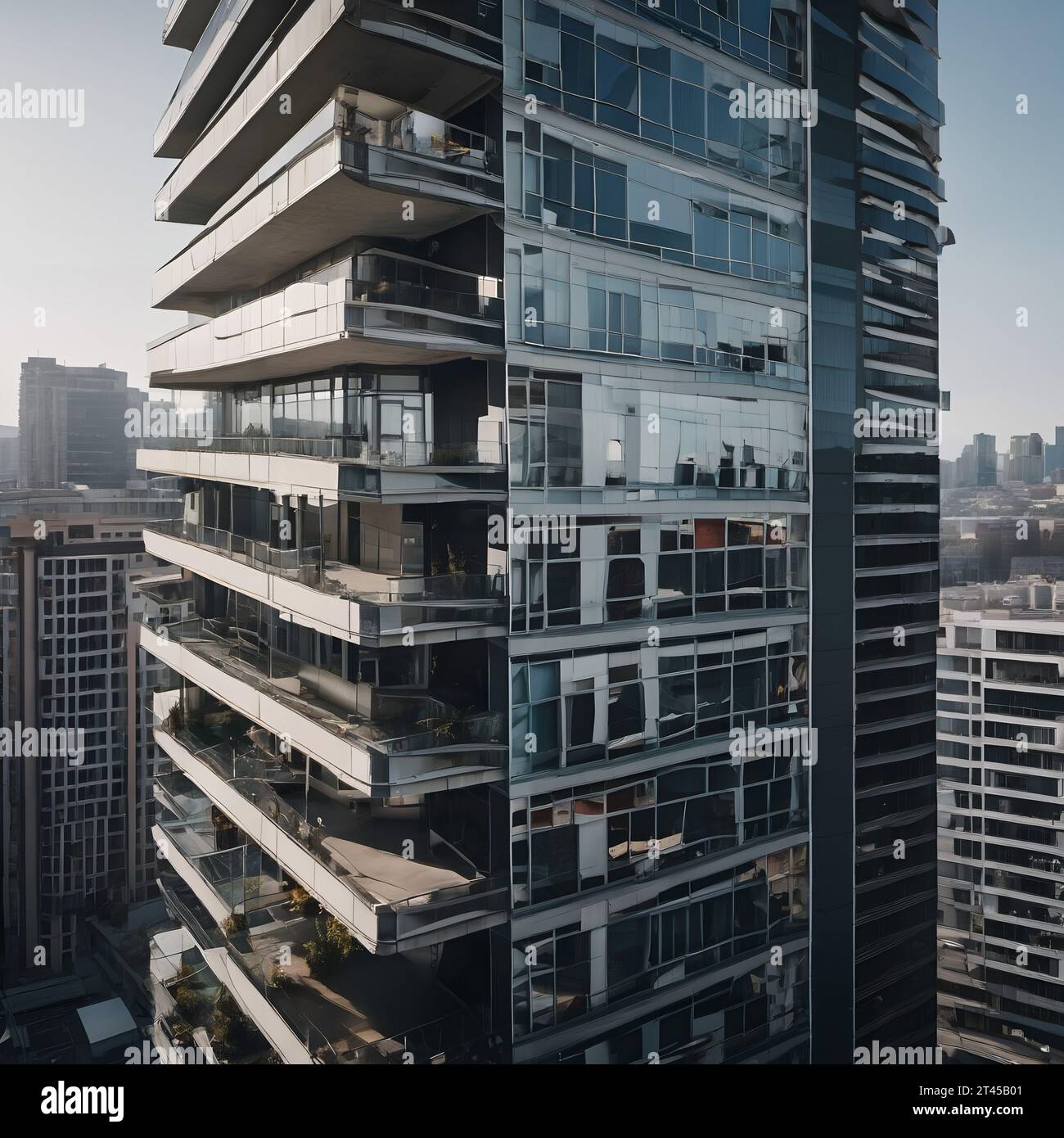 A Futuristic High Rise Skyscraper Stock Photo - Alamy