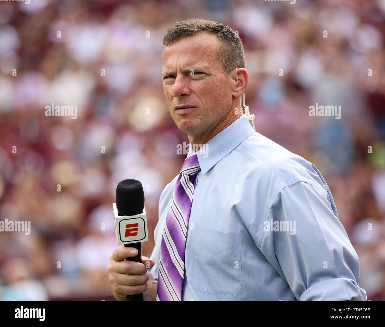 October 28, 2023: ESPN sideline reporter Quint Kessenich during an SEC ...