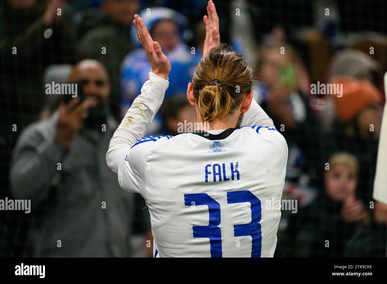 Copenhagen, Denmark. 28th Oct, 2023. Rasmus Falk (33) of FC Copenhagen ...