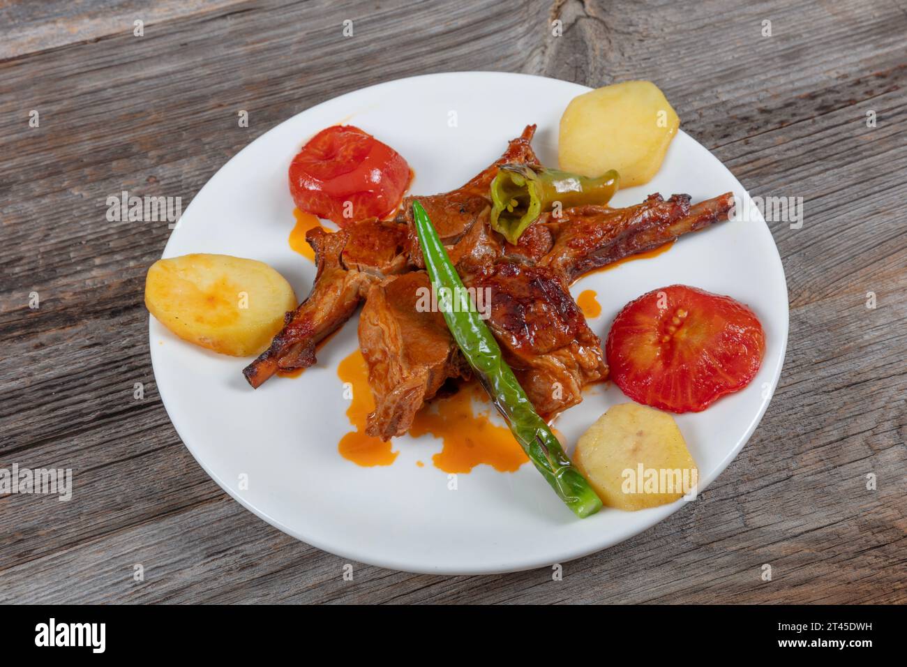 Lamb chops, Rack of Lamb. Delicious Turkish food fried lamb chops ...