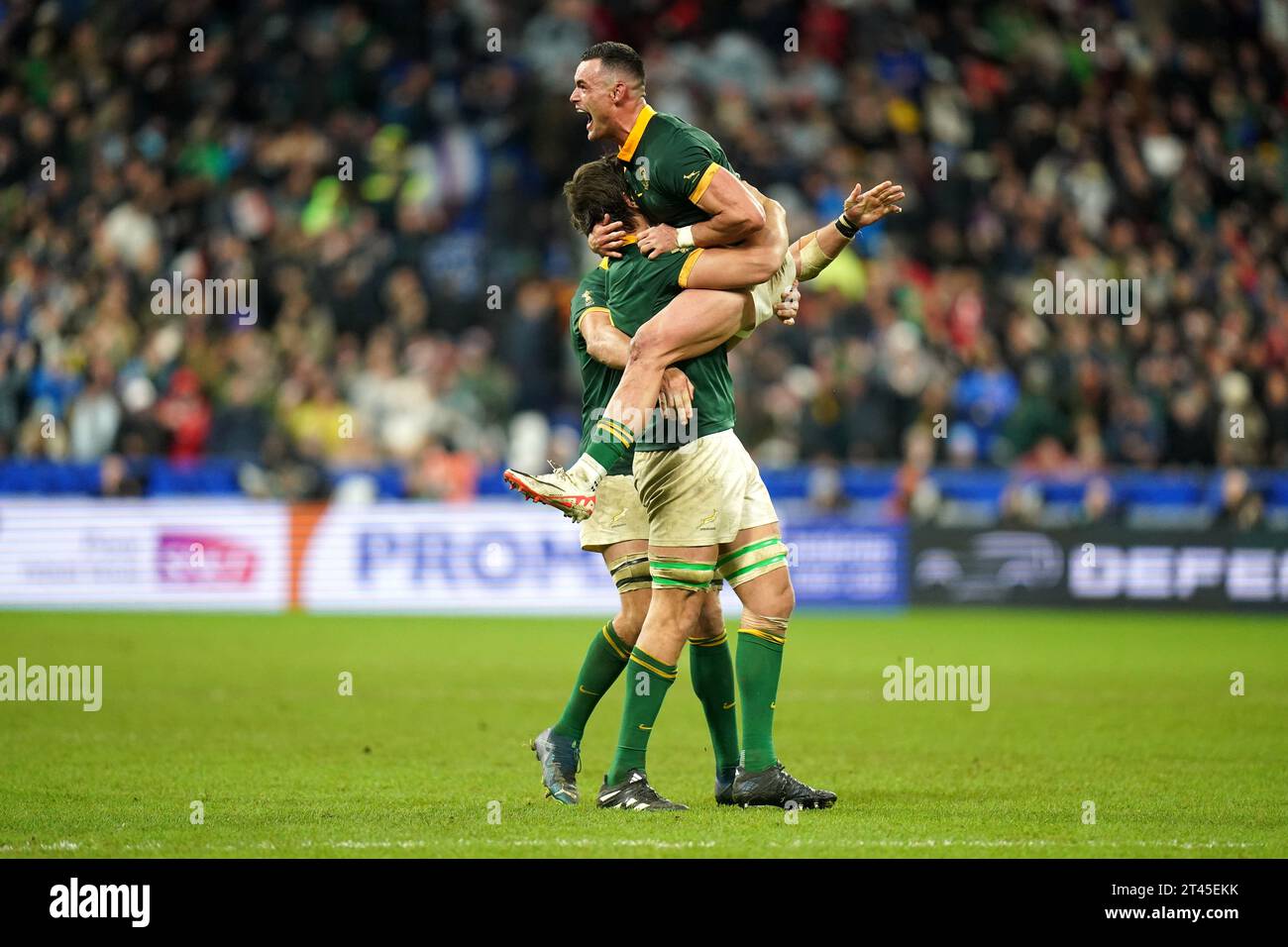 South Africa's Jesse Kriel (right) and South Africa's Eben Etzebeth ...