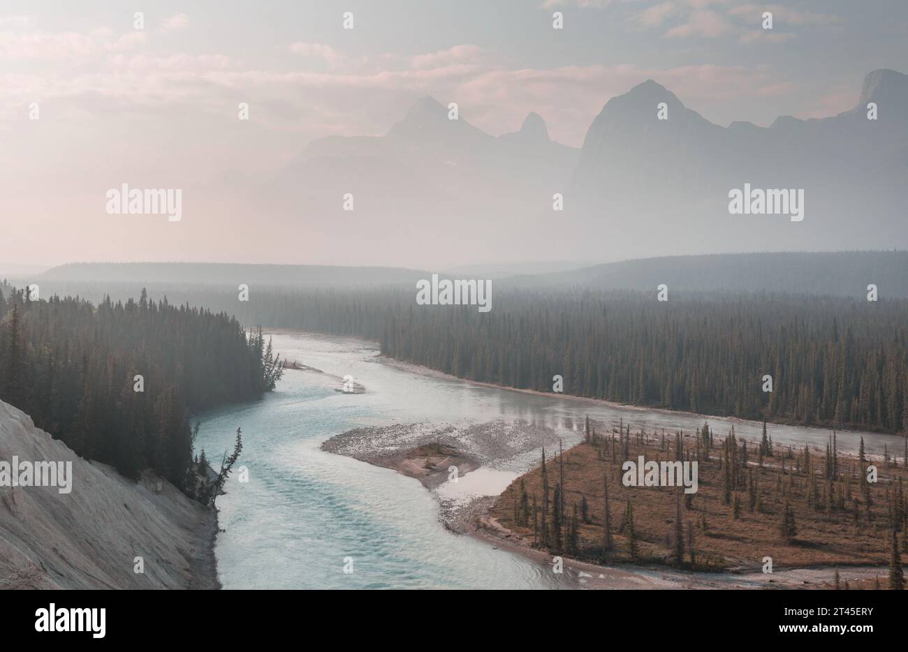 Beautiful mountains landscape in Banff National Park, Canada Stock ...