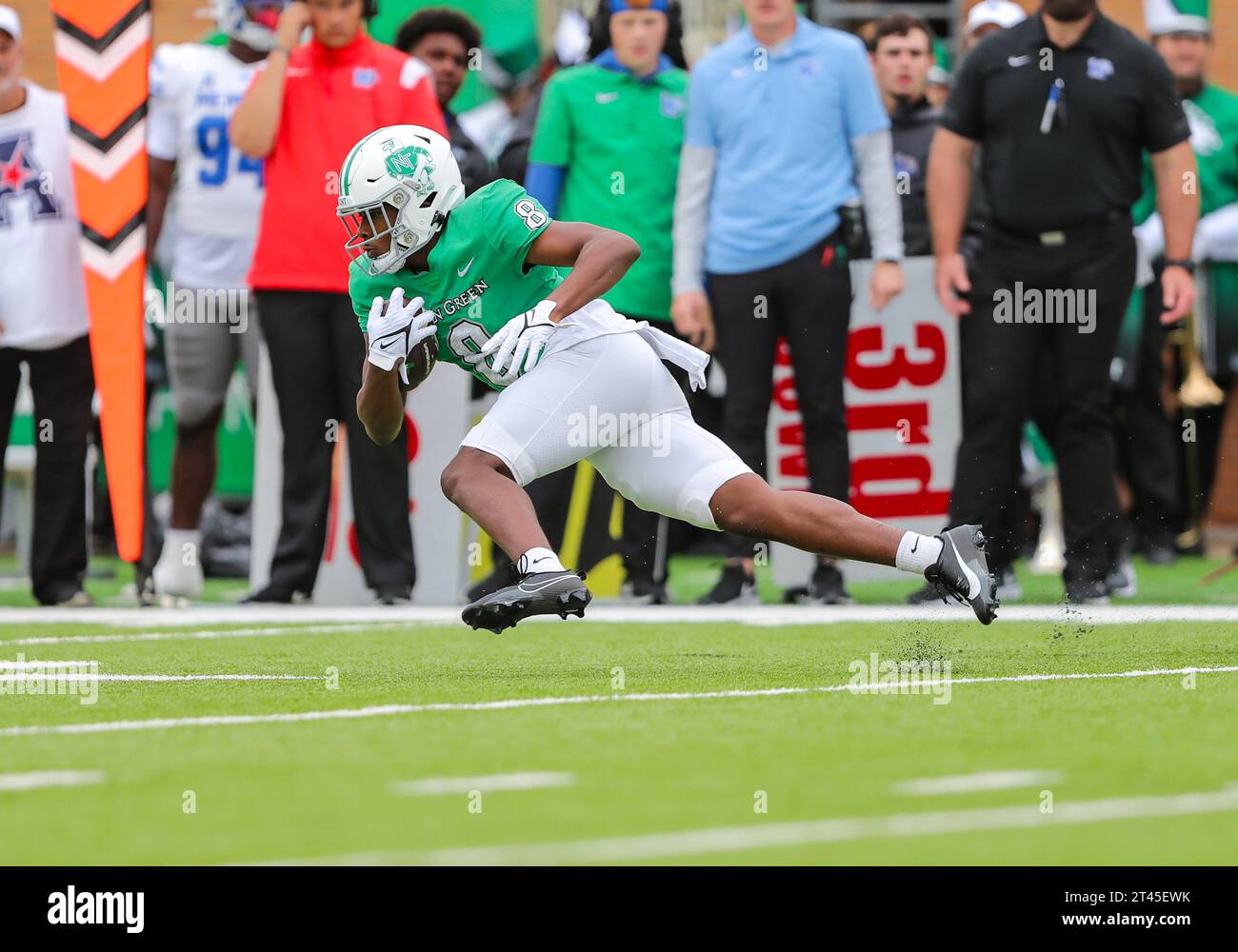 October 28, 2023:.North Texas Mean Green wide receiver Damon Ward (8 ...