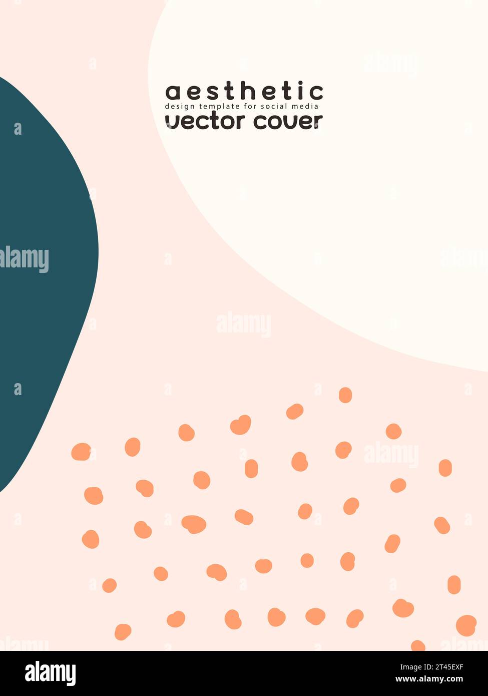 Trendy artistic abstract background. Modern hand drawn vertical banner ...