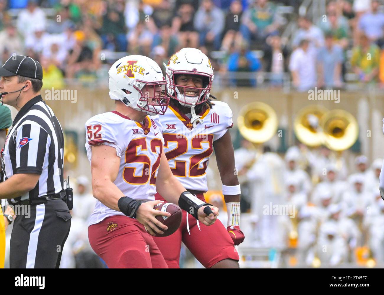 Waco, Texas, USA. 28th Oct, 2023. Iowa State Cyclones defensive end ...
