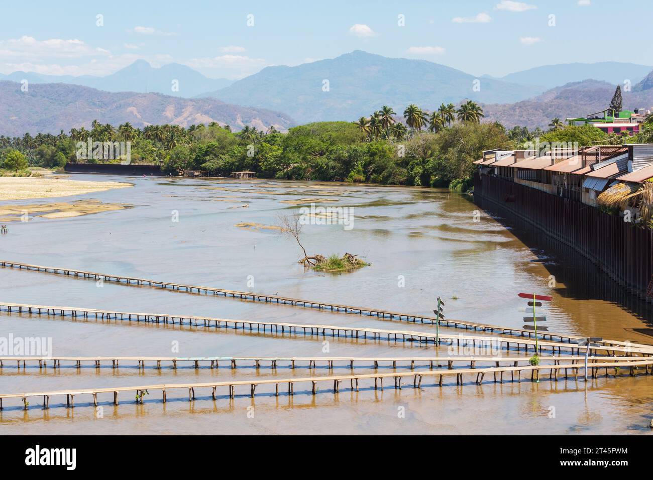 Bridges in river in the Mexico Stock Photo - Alamy
