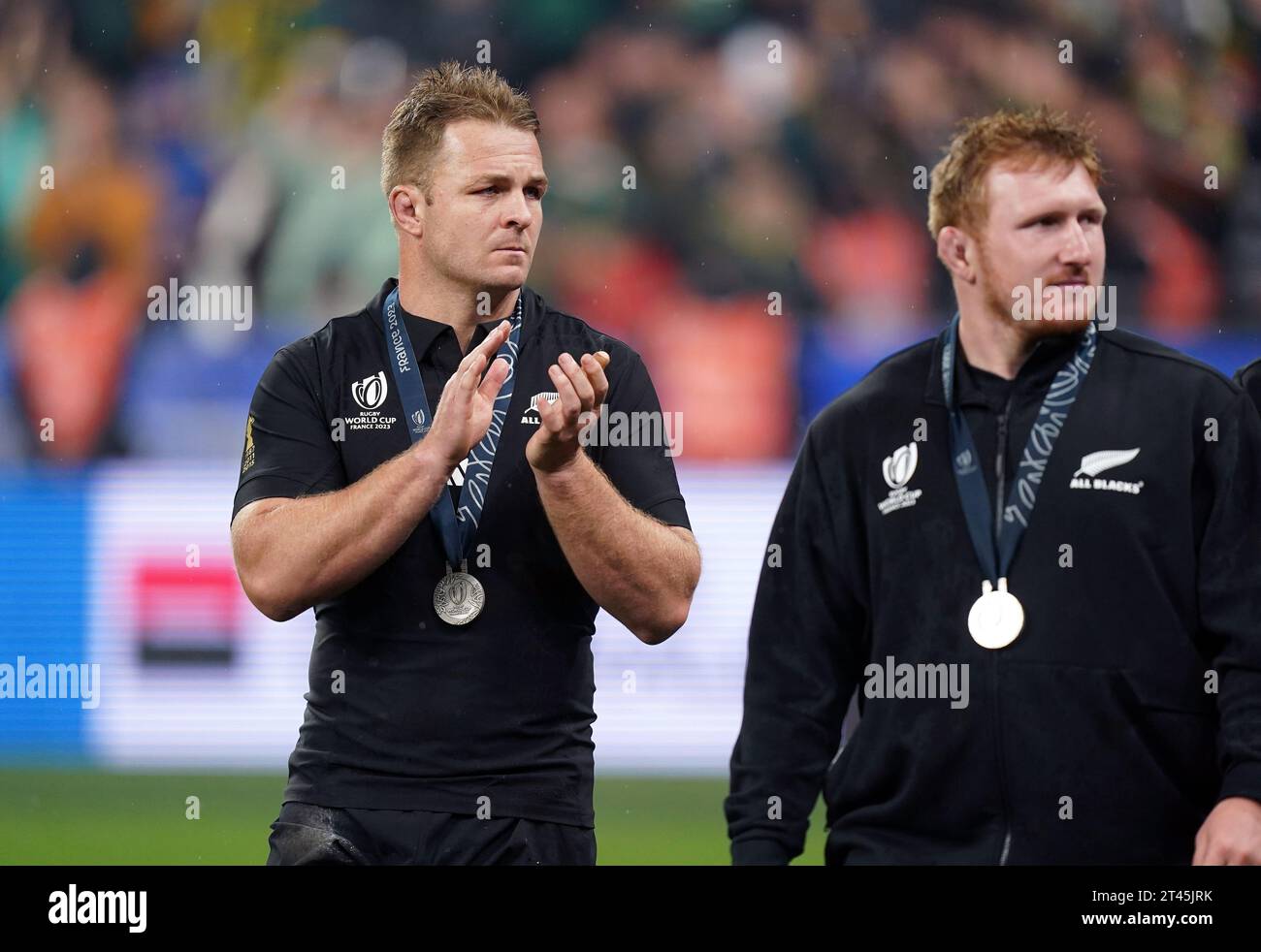 New Zealand's Sam Cane looks dejected following the Rugby World Cup ...