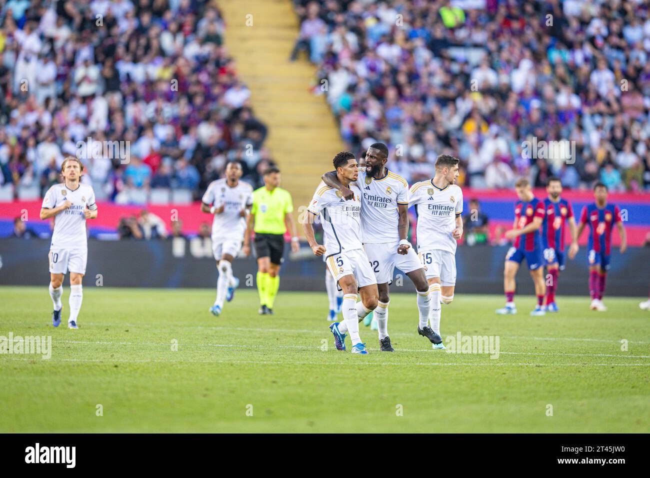 Barcelona, Spain. 28th Oct, 2023. Jude Bellingham (Real Madrid) (C ...