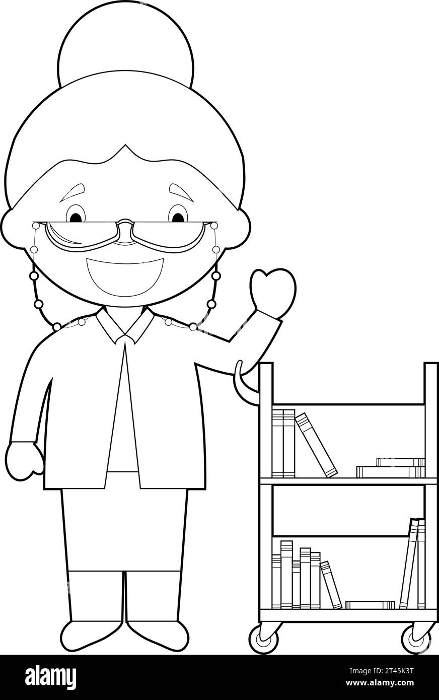 Learn librarian Stock Vector Images - Alamy