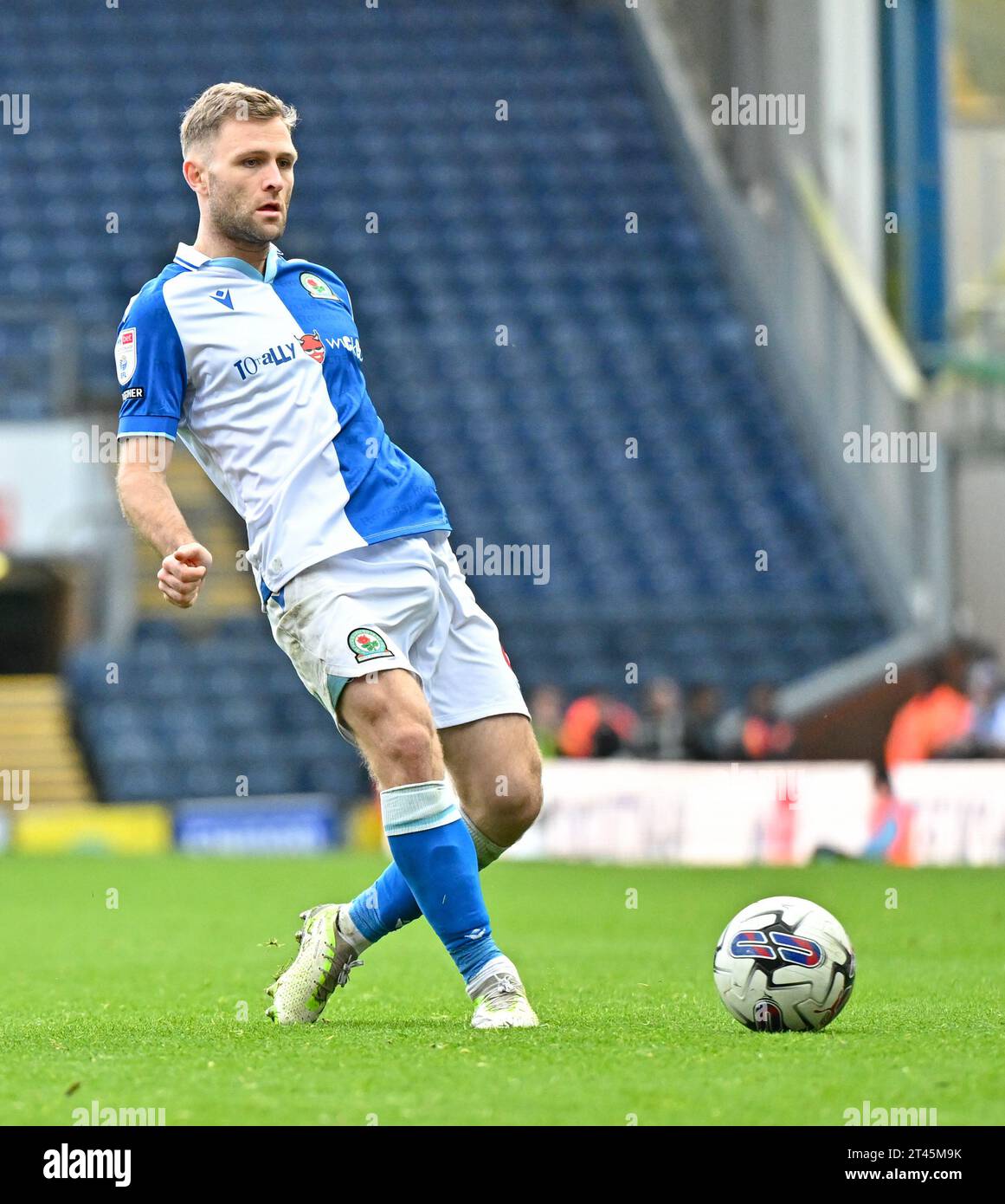 Blackburn, UK. 28th Oct, 2023. Sondre Tronstad 6# of Blackburn Rovers ...