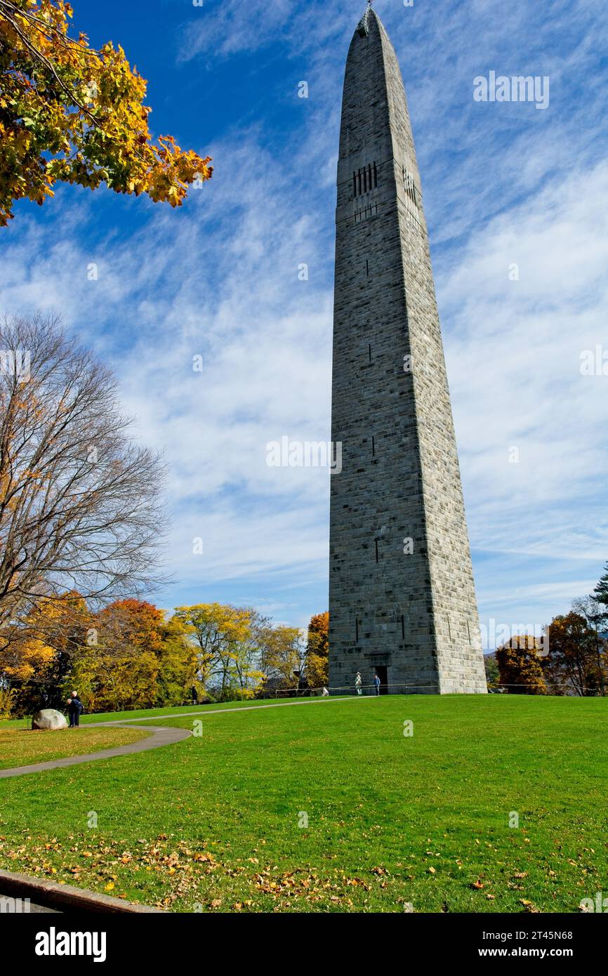93 meter stone obelisk commemorating American Revolutionary War Battle ...