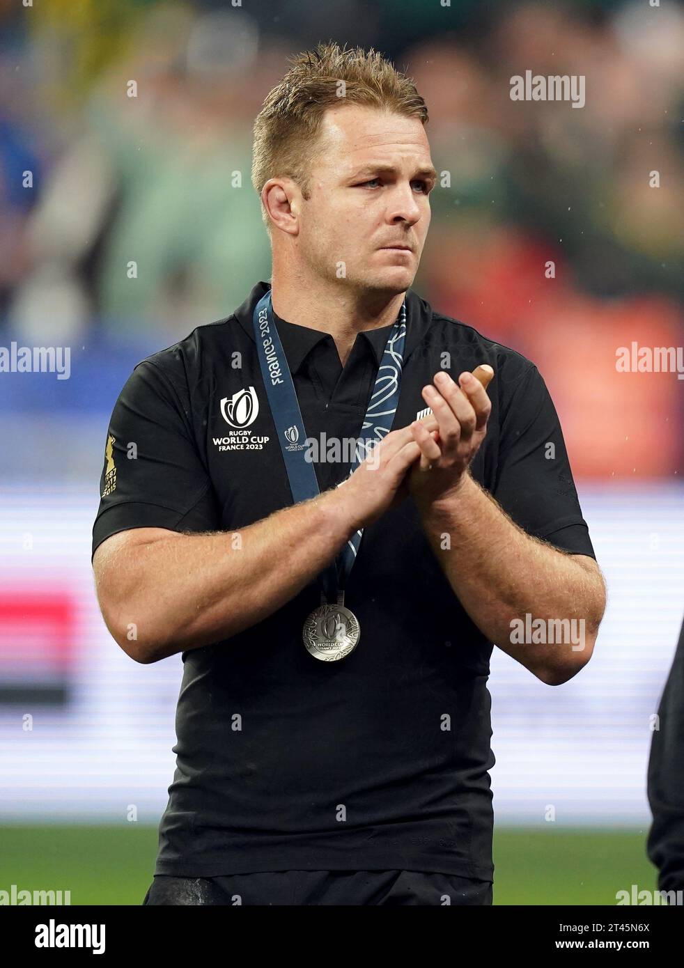 New Zealand's Sam Cane looks dejected following the Rugby World Cup ...