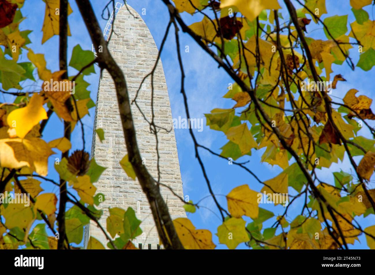 93 meter limestone obelisk commemorating American Revolutionary War ...