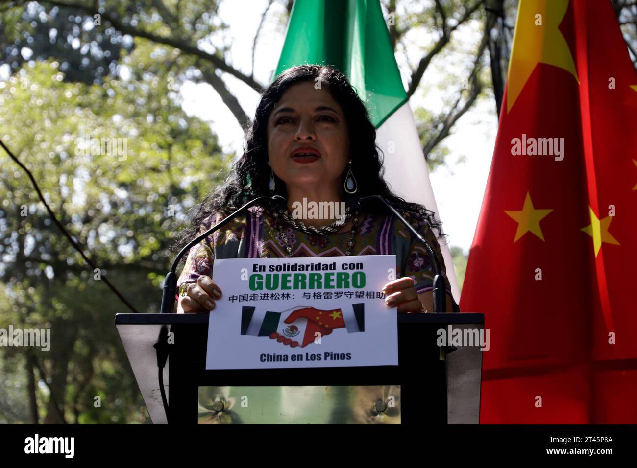Mexico City, Mexico. 25th Oct, 2023. Mexico's Secretary of Culture ...