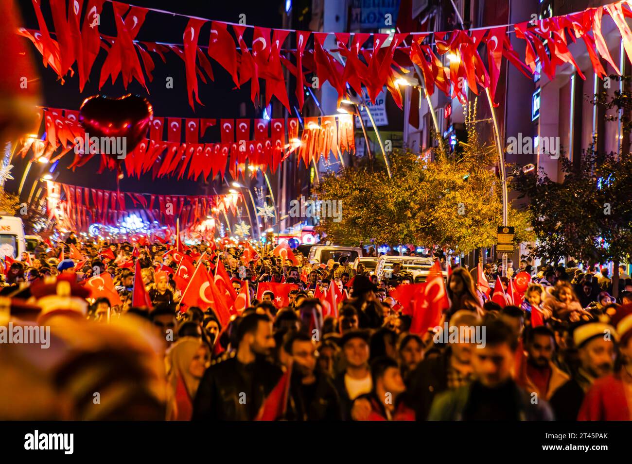 100th Anniversary of the Republic or Cumhuriyetin 100. Yili , March ...