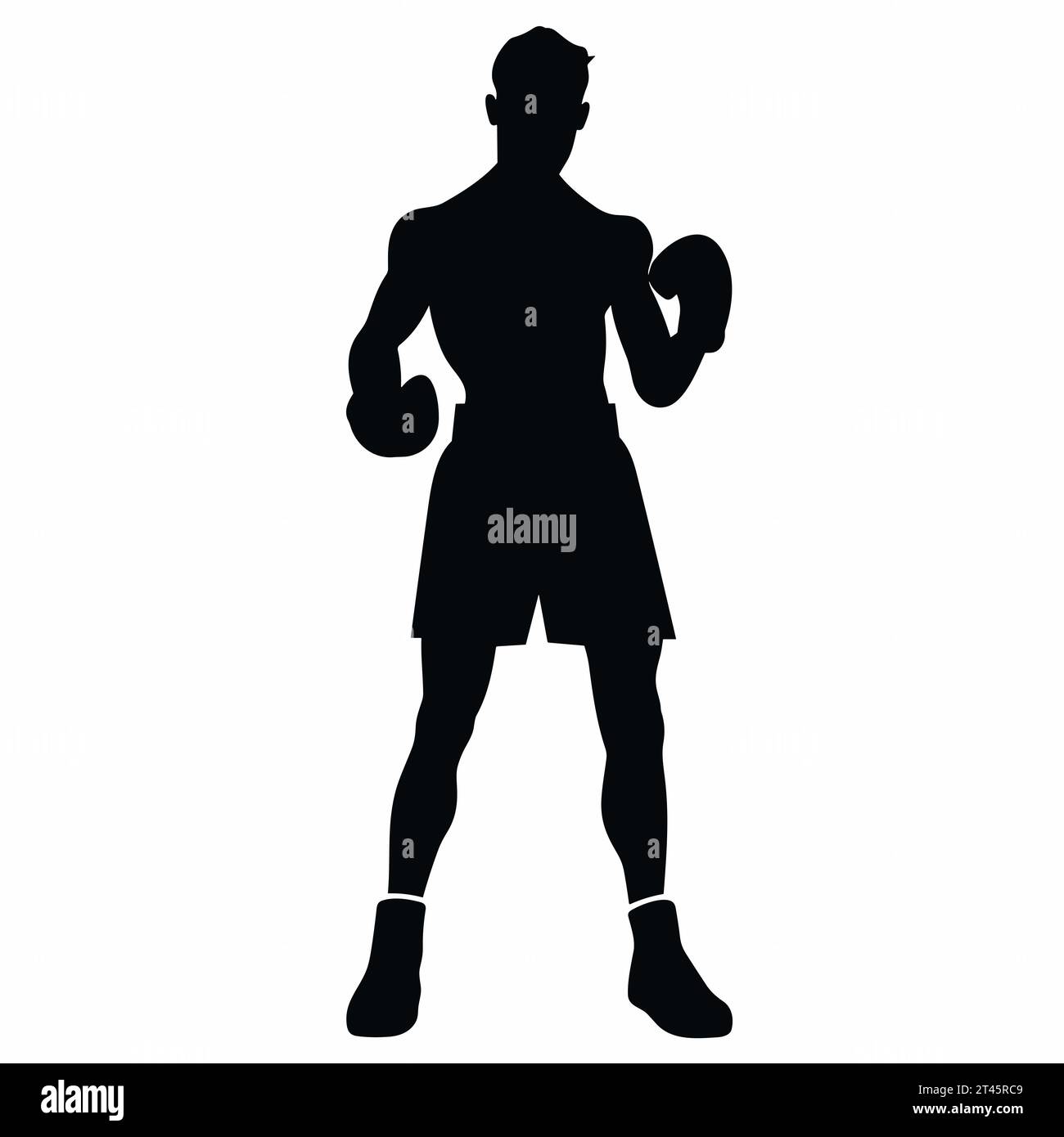 Male boxer shadow Stock Vector Images - Alamy