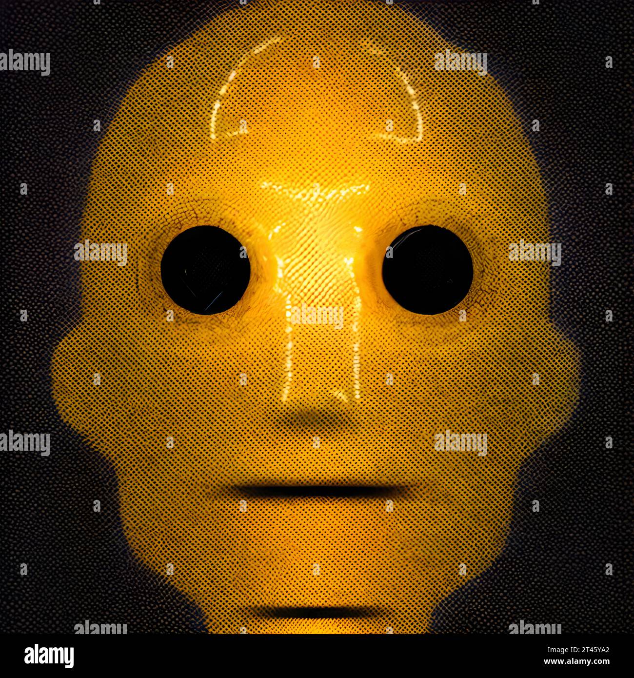 A retro robot head design Stock Photo - Alamy