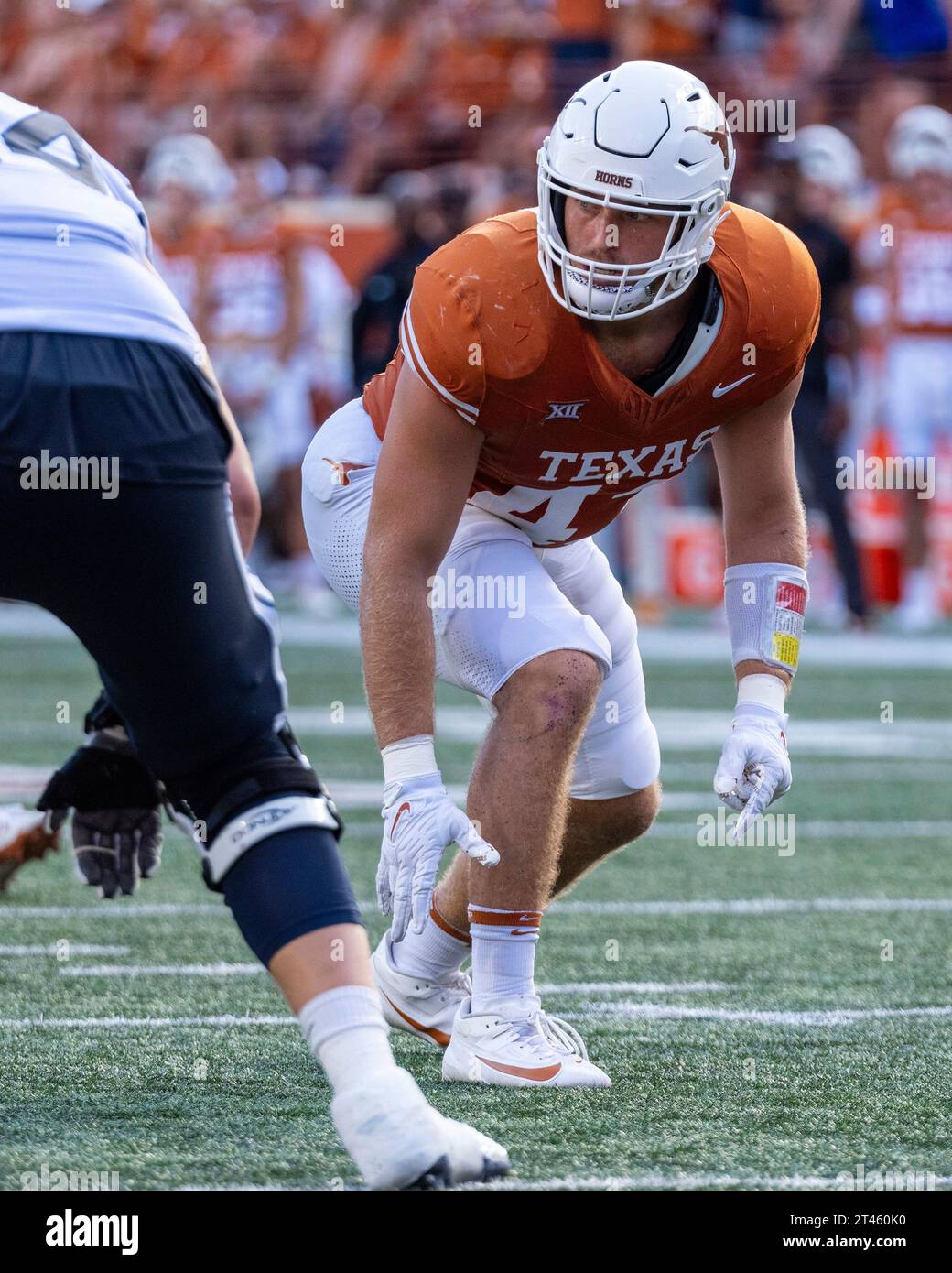 Oct 28, 2023. Jaylan Ford #41 of the Texas Longhorns in action vs the ...