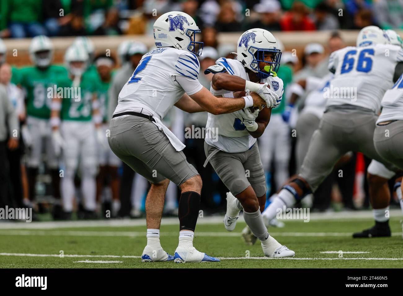 DENTON, TX - OCTOBER 28: Memphis Tigers quarterback Seth Henigan (2 ...