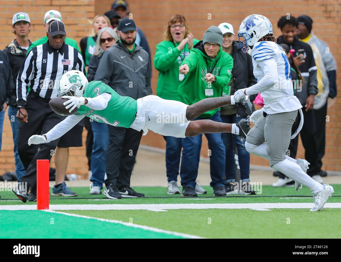 October 28, 2023:.North Texas Mean Green wide receiver Roderic Burns (2 ...