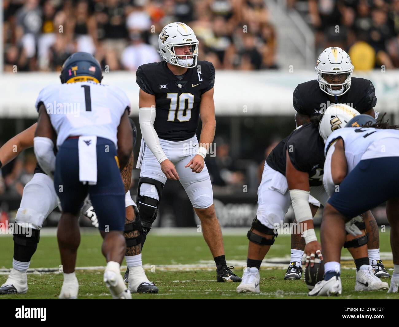 October 28, 2023: UCF quarterback John Rhys Plumlee (10) during 1st ...