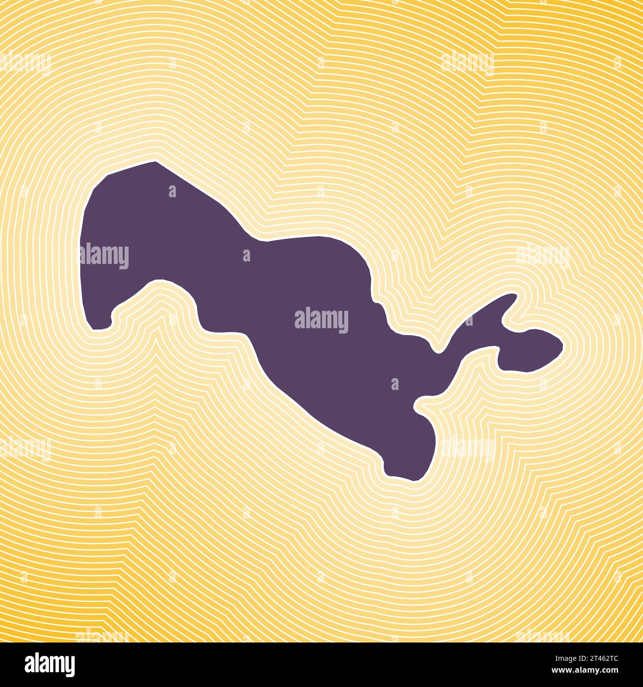 Uzbekistan map icon. Country shape on radiant striped gradient ...