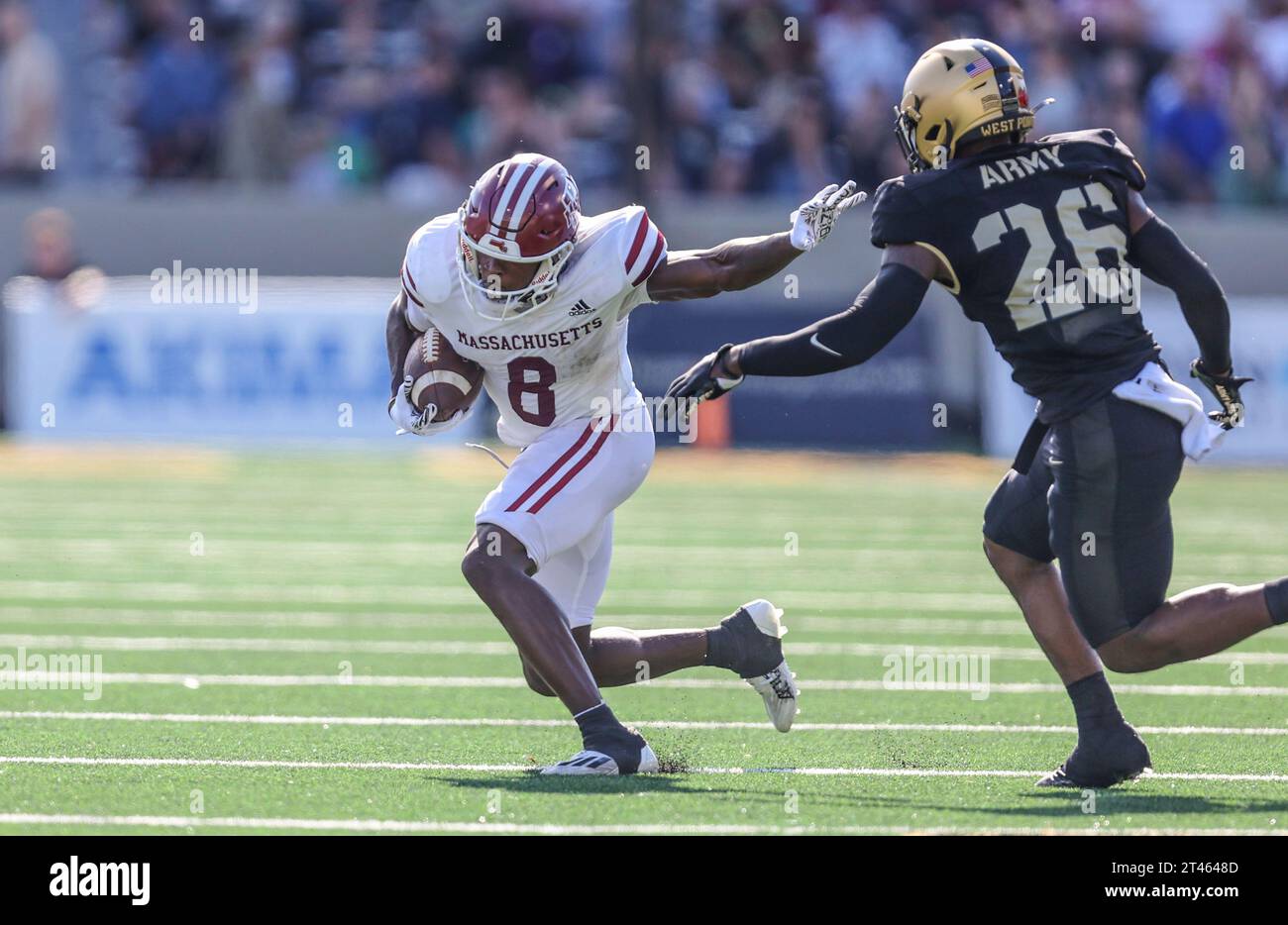 October 28, 2023: Massachusetts Minutemen wide receiver Anthony Simpson ...