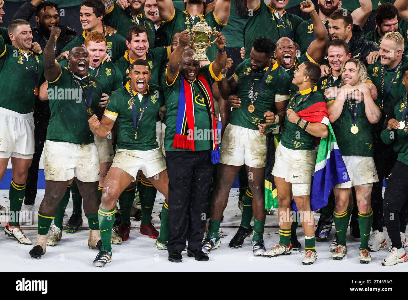 Saint-Denis, France, France. 28th Oct, 2023. President of South Africa ...