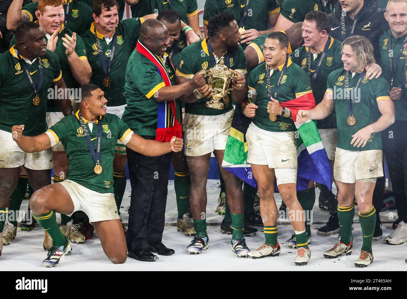 Saint-Denis, France, France. 28th Oct, 2023. President of South Africa ...
