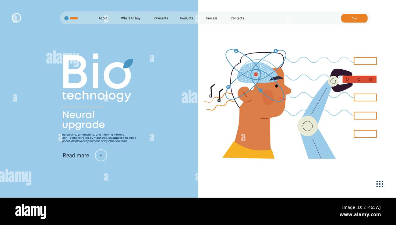 Neuroengineering Stock Vector Images - Alamy