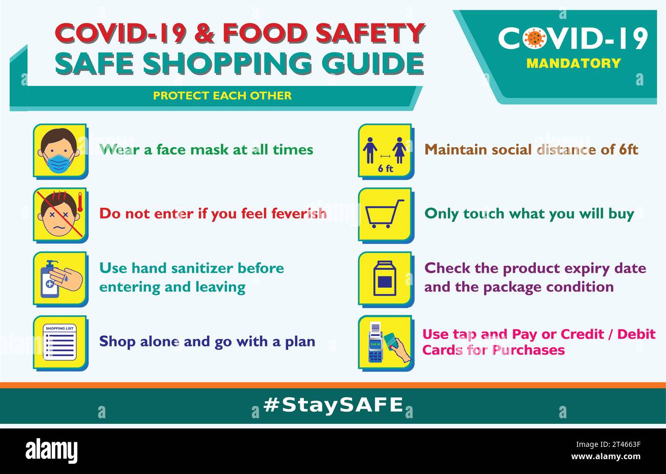 Health and safety protocols or best practices Vector Image Stock Vector ...