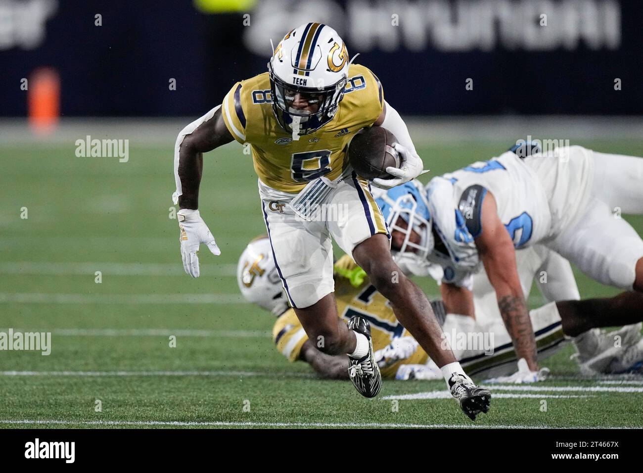 Georgia Tech wide receiver Malik Rutherford (8) runs for a touchdown ...