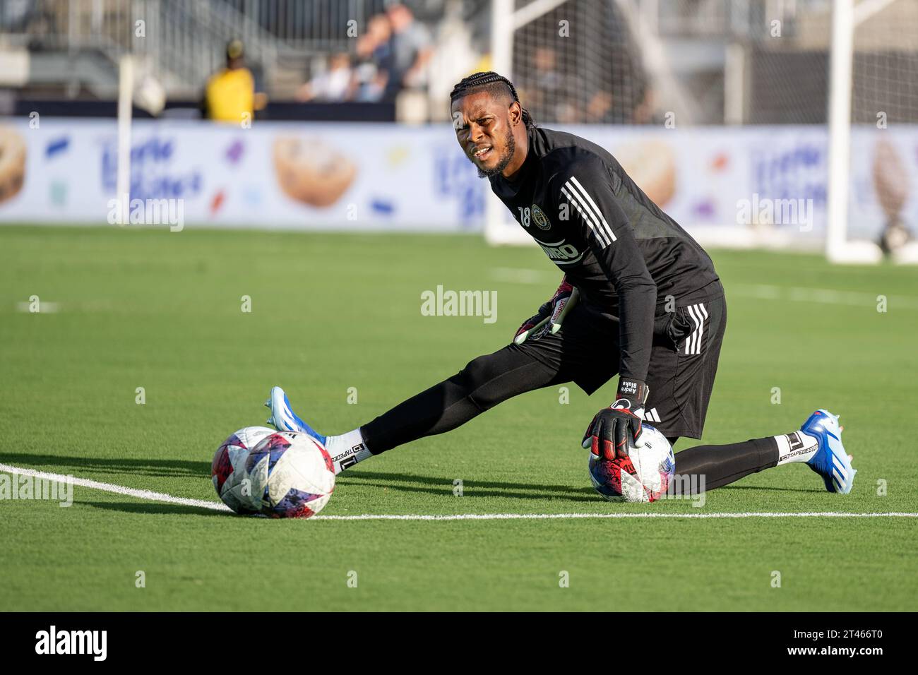 Andre Blake Philadelphia Union goalie (number 18) warms up before an ...