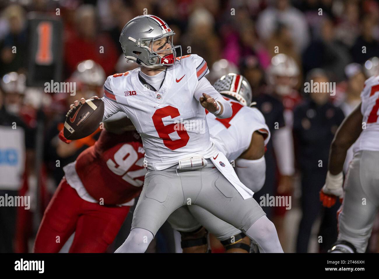 MADISON, WI - OCTOBER 28: Ohio State Buckeyes quarterback Kyle McCord ...