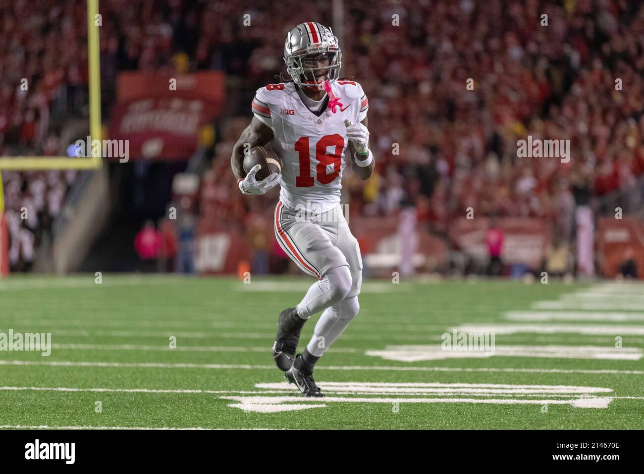 MADISON, WI - OCTOBER 28: Ohio State Buckeyes wide receiver Marvin ...