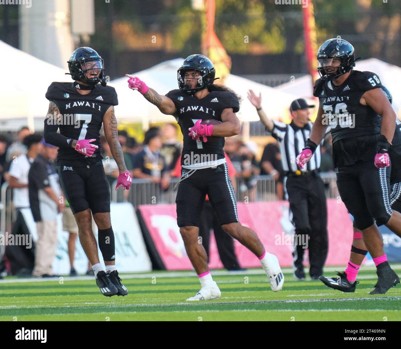 Honolulu, USA. 15th Oct, 2023. October 14, 2023: Hawaii Rainbow ...