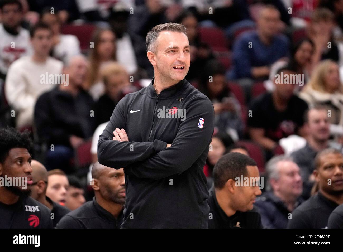 Toronto Raptors head coach Darko Rajaković watches his team during an ...