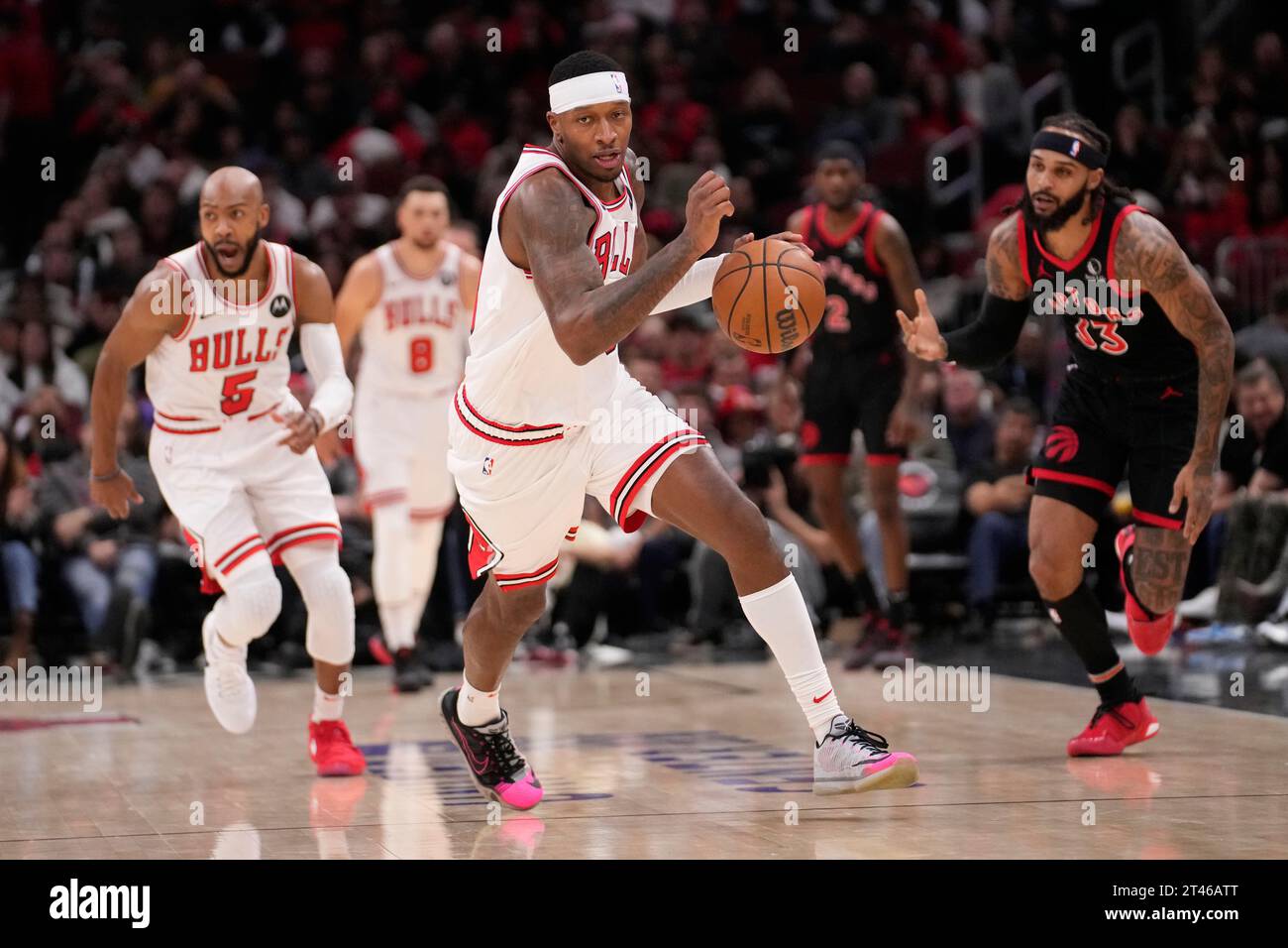Chicago Bulls' Torrey Craig drives during an NBA basketball game ...