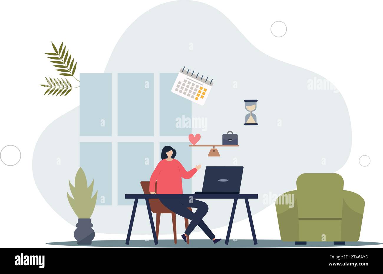 Benefits and challenges of remote work time management .Scale with pros ...