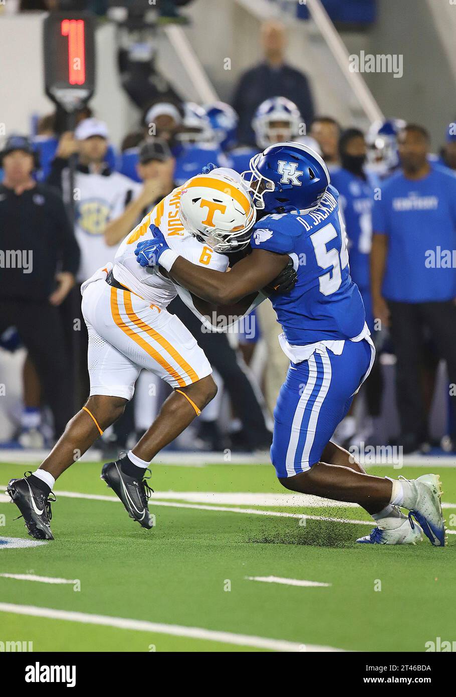 LEXINGTON, KY - OCTOBER 28: Kentucky Wildcats linebacker D'Eryk Jackson ...
