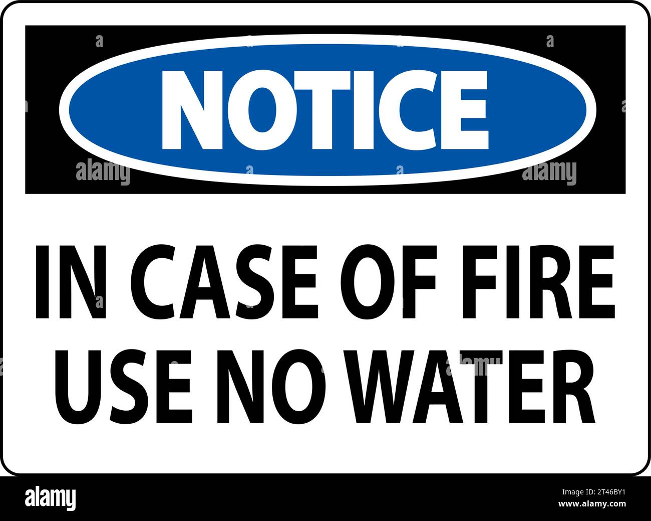 Danger Sign Danger - In Case Of Fire Use No Water Stock Vector Image ...