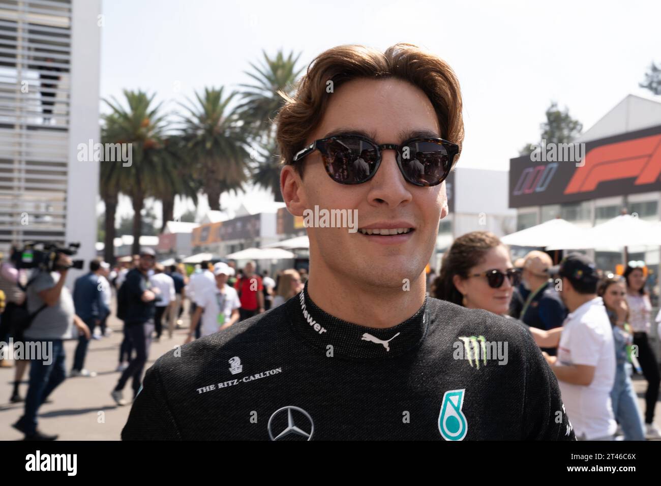 Mexico City Grand Prix, Mexico. 28th Oct, 2023. George Russell smiles ...