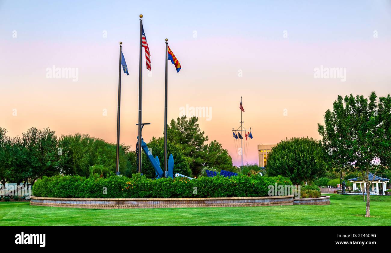 Legislative Governmental Mall or Wesley Bolin Memorial Plaza with ...